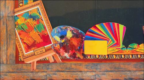 Art Bulletin Board Kit Center Decorations by Bulletin Board Store