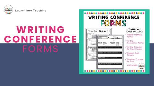 Writing Conference Form by Natalie Rance - Launch Into Teaching | TPT