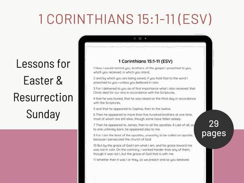 Easter & Resurrection Sunday Charlotte Mason Copywork, 1 Corinthians 15 ...