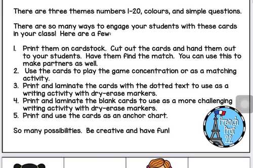 La Rentrée French Vocabulary Speaking , Listening, Reading and Writing