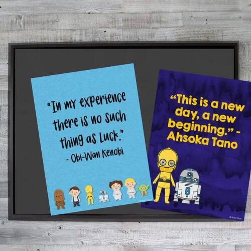Star Wars Inspirational Quote Posters for Classroom Decor | TPT