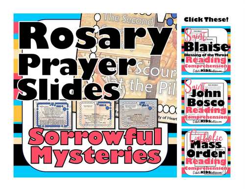 Sorrowful Mysteries Rosary Activities | PowerPoint, Wordsearches ...