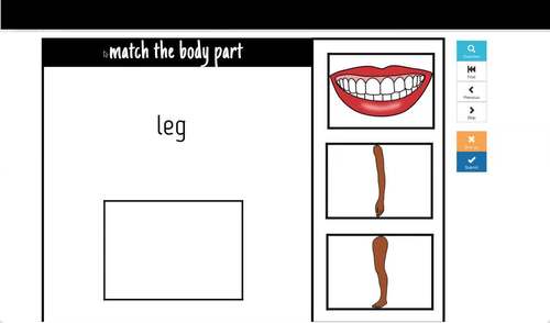 Body Parts Identification Life Skills Boom Cards™ Task Cards | TPT