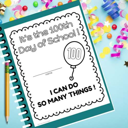 100th Day of School I Can Statements Packet Reading Writing Math Worksheets