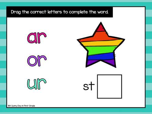 Bossy R for Google Slides™ by A Sunny Day in First Grade | TPT