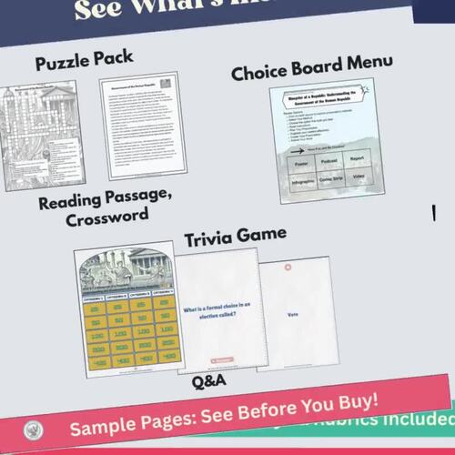 HSS 6.7.2 Bundle: The Roman Republic and Its Legacy by Ms Koven with Class