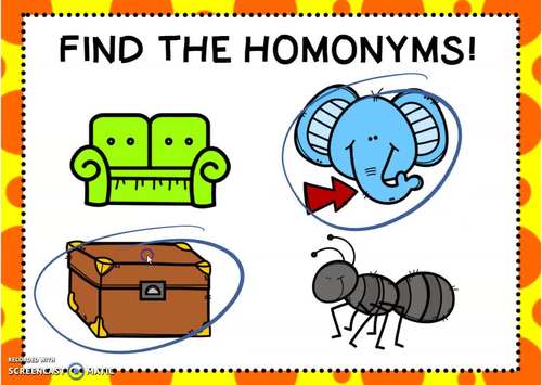 Homonyms Boom Cards™ Distance Learning Language by Creating 4 ESL