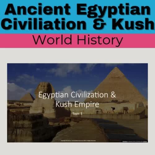 Topic 3: Ancient Egyptian Civlization & Kush Empire by EduGlobe Resources