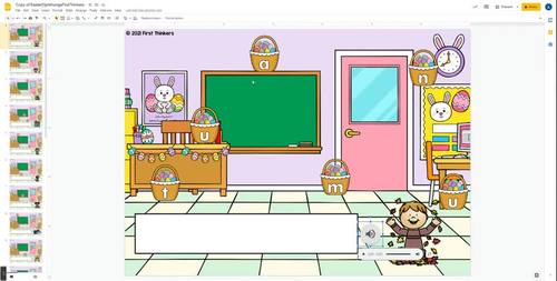 Diphthongs Digital Easter Phonics Games Google Slides Seesaw PowerPoint