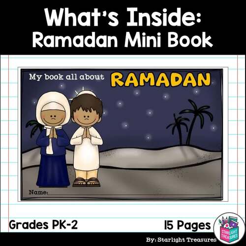 Ramadan Mini Book for Early Readers, Ramadan Holiday Study for Kids