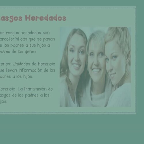 Rasgos heredados y comportamientos aprendidos PowerPoint y organizador ...