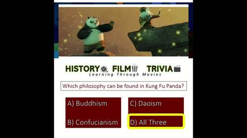 CONNECTING FILMS TO HISTORY: multiple choice trivia slides w graphics ...