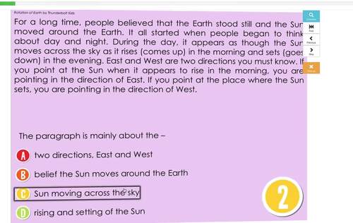 Main Idea Task Cards | Reading Comprehension | Boom Cards | STAAR Test Prep