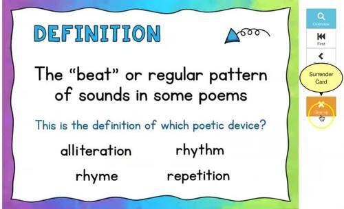 Poetry Boom Cards (Self-Grading with Audio Options) by Laura Candler