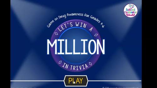 DIGITAL Drug Awareness Game, Grades 4-6 by School Counselor World