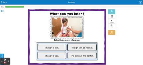 Inferences from Pictures Boom Cards by The Tote Bag Teacher | TPT