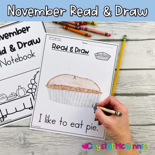 November Read and Draw | Illustrating Simple Sentences | Reading ...