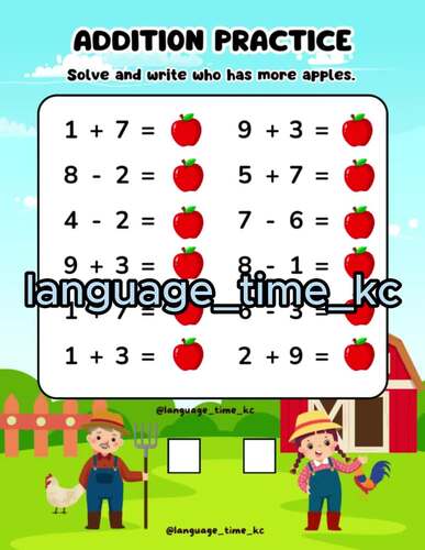 free Solve & Write Math activity book by LanguageTime | TPT