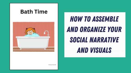 Bath Time - featuring a girl character by Positively Prepared | TPT