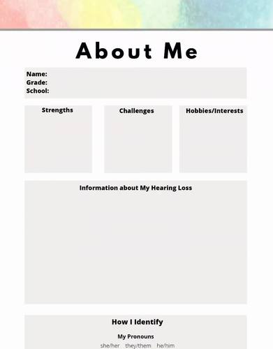 Transition Workbook for Deaf/Hard of Hearing Students by Mrs Funk