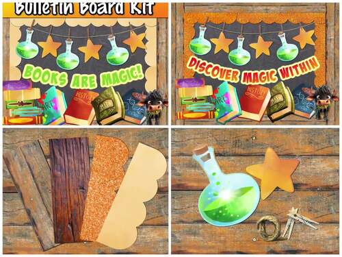 Book Bulletin Board Kit Reading Theme Book Theme by Bulletin Board Store