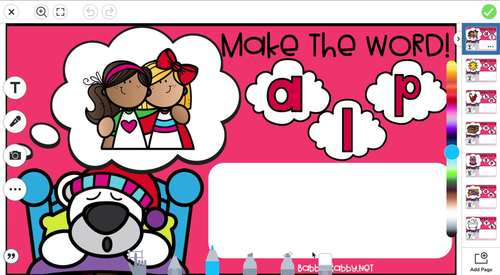 Making CVC Words Digital Activity for Google Slides™ and Seesaw™