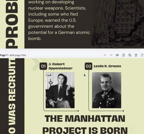 The Manhattan Project Lesson Slides by Down to the Basics | TPT