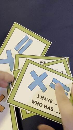 Multiplication Practice 1 to 6: I Have/Who Has Game by Miz Jay's Room