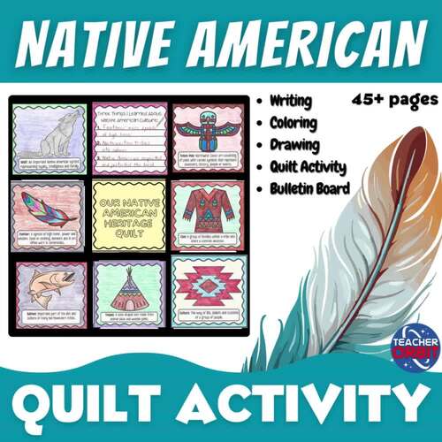 Native American Heritage Month Writing Art Collaborative Quilt Bulletin ...