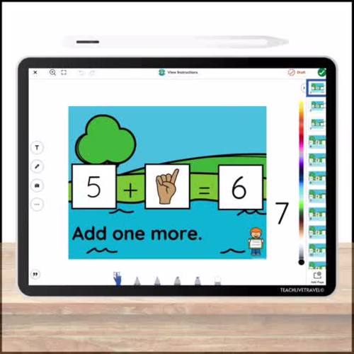 Add One More - K.CC.B.4.C - Kindergarten - Counting & Cardinality - Seesaw