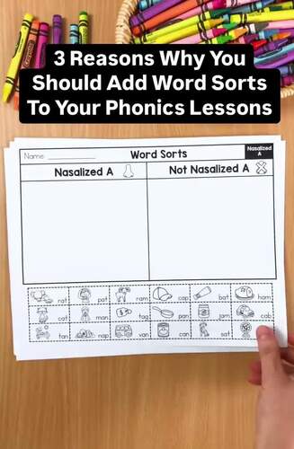 Phonics Word Sorts Worksheets BUNDLE - Decodable Words - Science of Reading