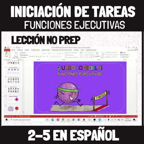 LECCIÓN SOBRE INICIACIÓN DE TAREAS - Funciones Ejecutivas 2-5 (en español)