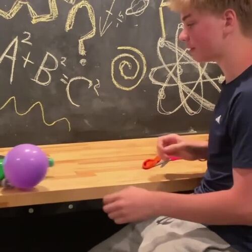 Middle School STEM Challenge: Balloon Powered Car Newton's Laws ...