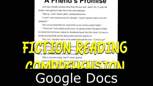 Friends Fiction Reading Passages Multiple Choice 4th 5th Grade Digital ...