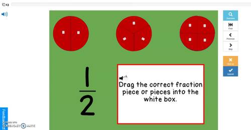 Montessori Fraction Circles Introduction Practice Boom Cards | TpT