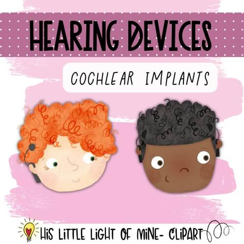 Children Wearing Hearing Devices Clip Art by His Little Light of Mine ...