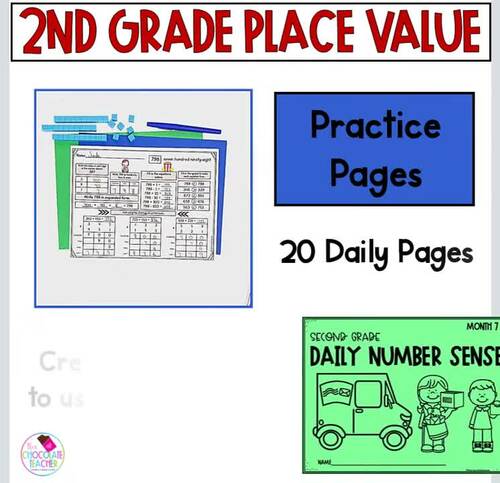 Place Value Worksheets 2nd Grade Math Practice - Number Sense Activities