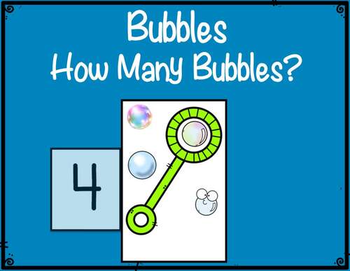 Bubbles Counting Games: How Many Bubbles? Numerals & Number Words