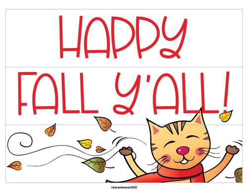 Lightbox Inserts | Fall, Halloween, Thanksgiving Class Decor | TPT