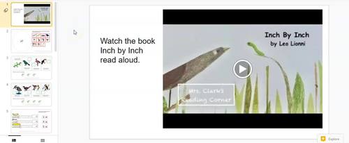 Inch By Inch Leo Lionni Measurement Using a Ruler Worksheets ...