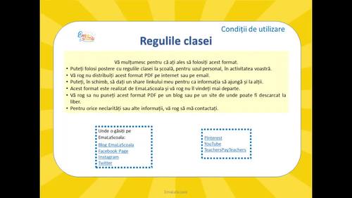 Superhero Classroom Rules in Romanian, Regulile Clasei cu Supereroi