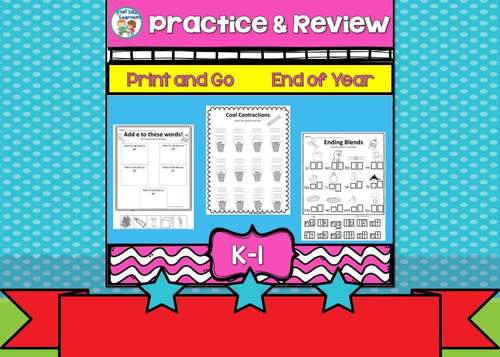 End of the Year Language Arts and Reading Review by Pint Size Learners