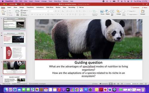 IB Biology B4.2: Ecological niches (first exams in 2025) | TPT