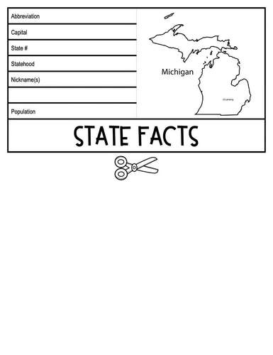 Michigan State Flipbook (Capital, Bird, Flower, Flag, Animal) by ...