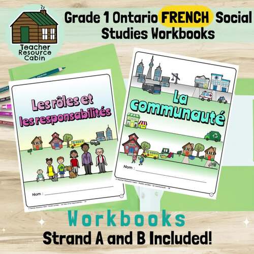 Grade 1 Ontario FRENCH Social Studies Workbook Bundle by Teacher ...