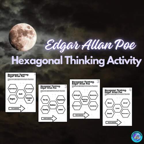 Edgar Allan Poe Hexagonal Thinking Activity by The MiddleVerse | TPT