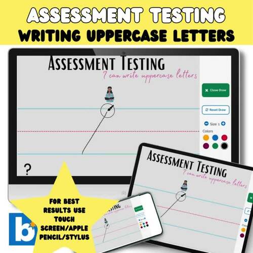 Preschool & Kindergarten Assessment Testing | Writing Uppercase Letters