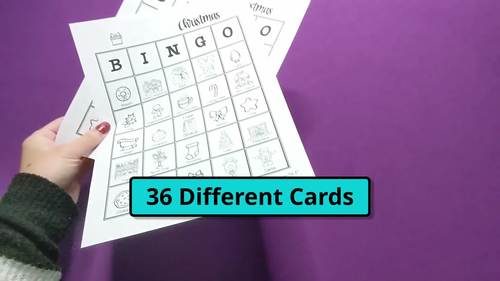 Object Description Christmas Bingo Classroom Pack by Imaginative SLP