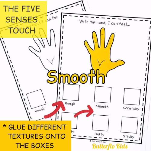 The Five Senses | Touch | Texture Hands | Craft | ESL EFL ELL by ...