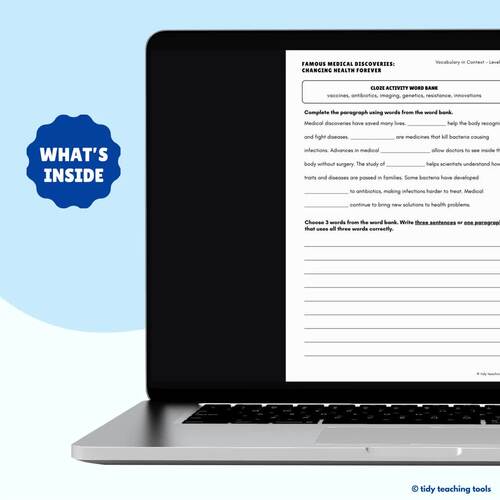10 x Vocabulary in Context Non-Fiction Passages | Comprehension Grade 5 & 6